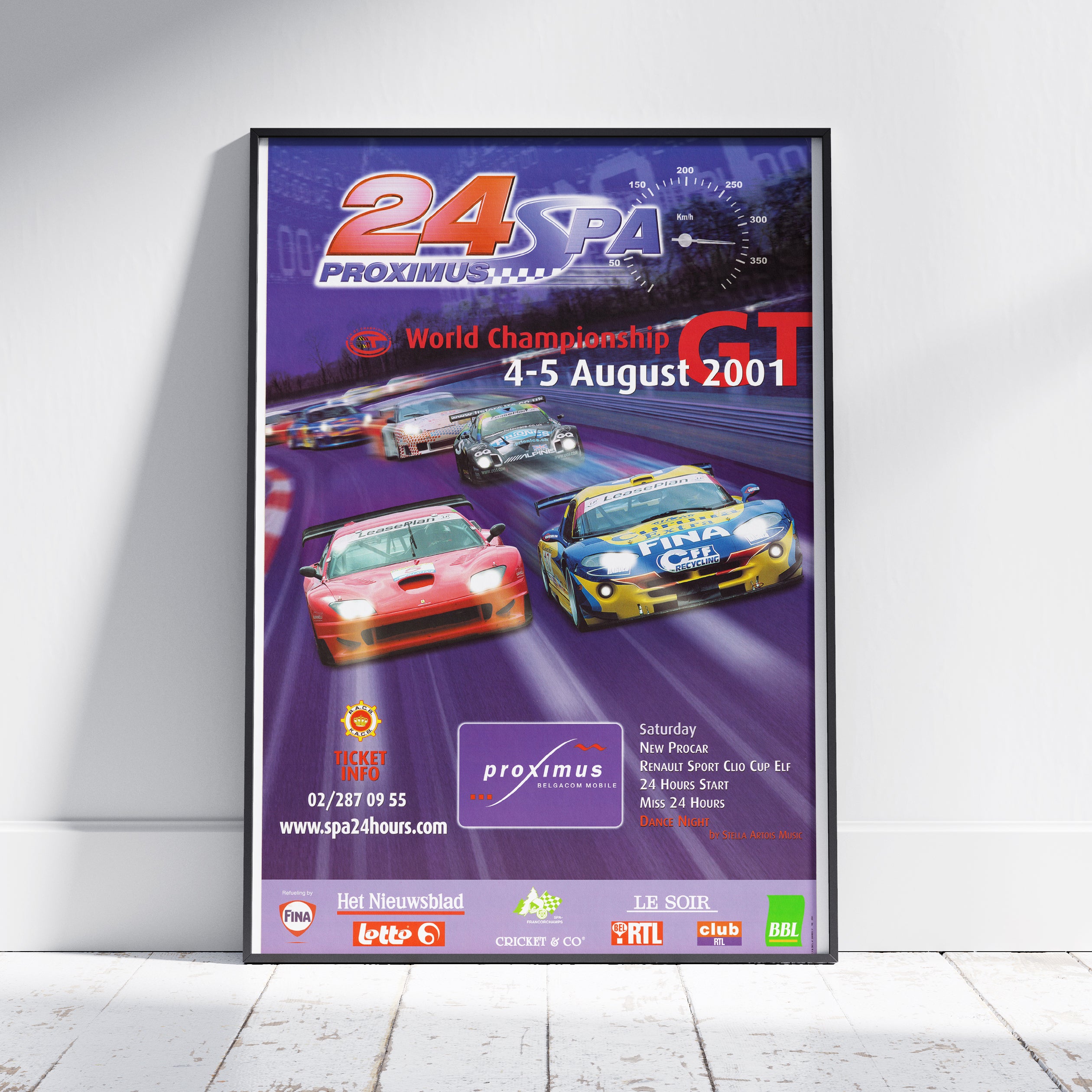 2001 24 Hours Of Spa Poster – GTWCEuropeMerchandise