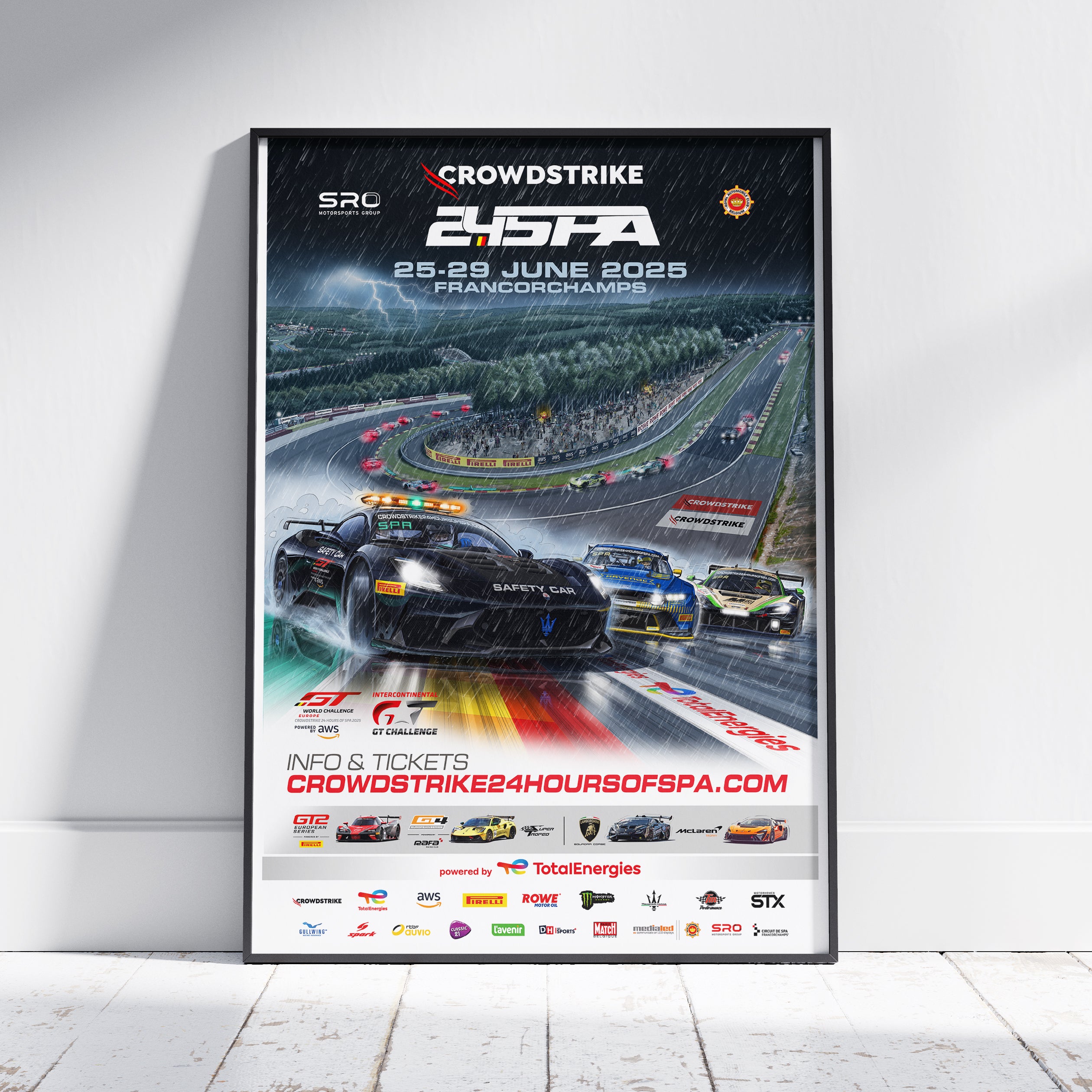 2025 CrowdStrike 24 Hours Of Spa Poster (Safety Car ...